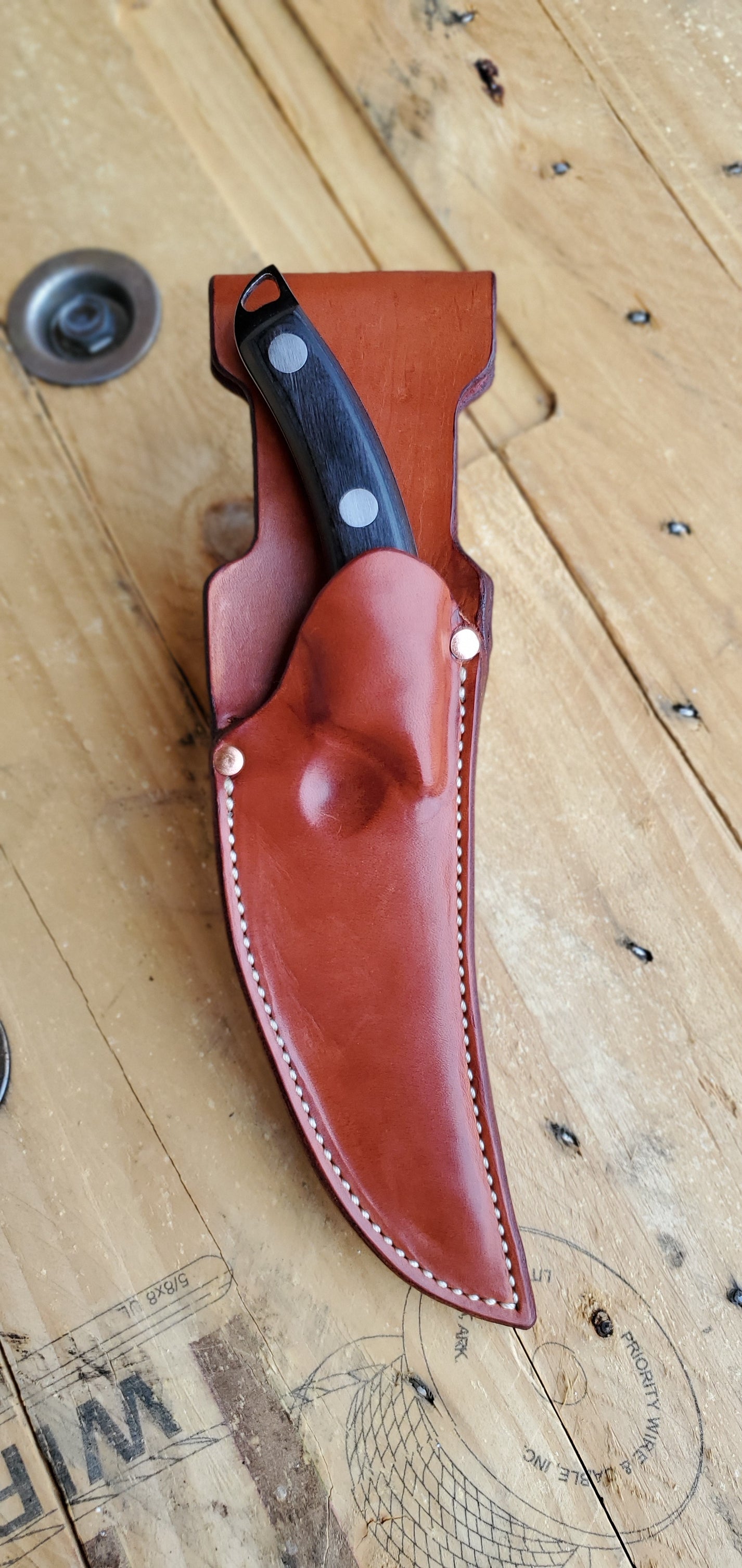 Custom Knife Sheath Request – Lazy 3 Leather Company