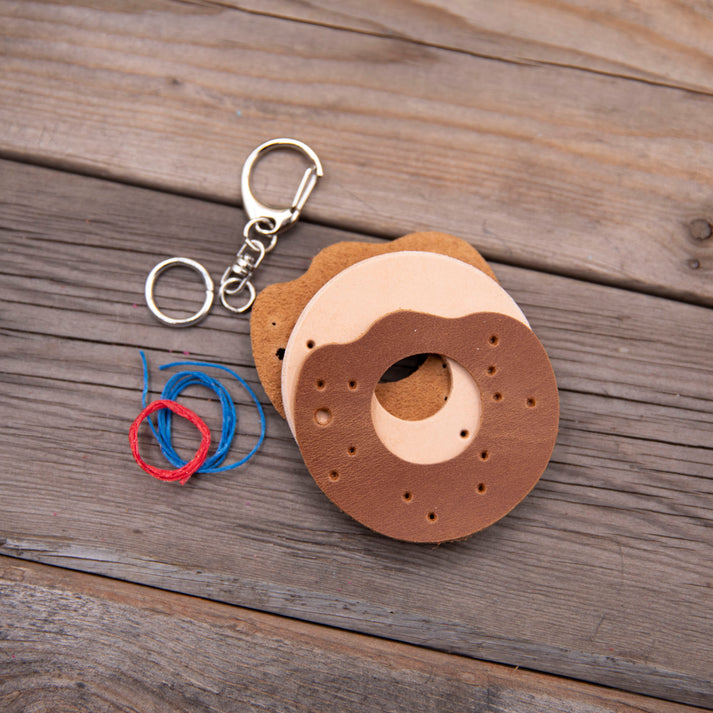 Leather Donut Keychain DIY Craft Kit – Lazy 3 Leather Company