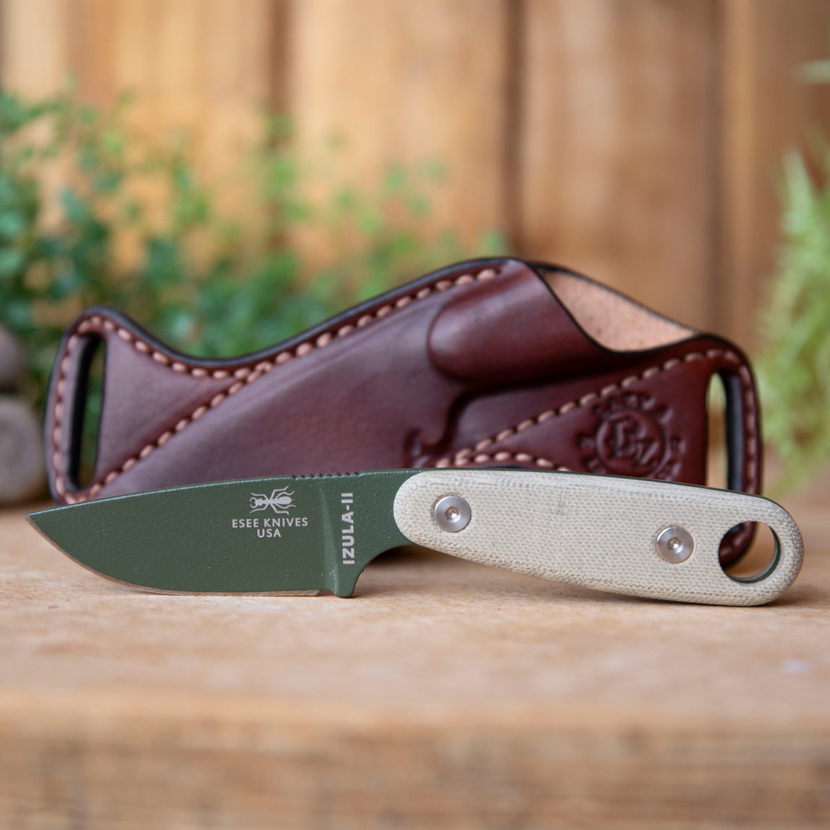 Esee Izula II and Bishop Scout Carry Sheath – Lazy 3 Leather Company