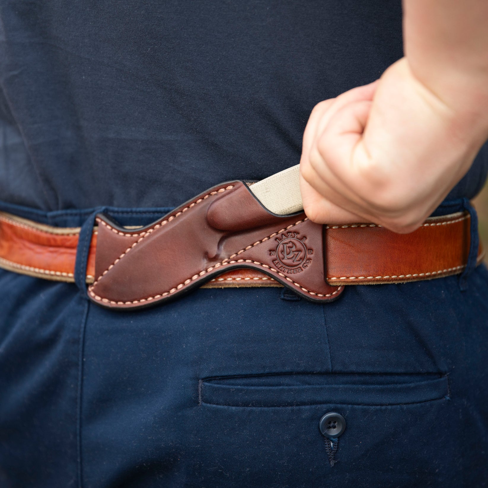 Esee Izula II and Bishop Scout Carry Sheath – Lazy 3 Leather Company