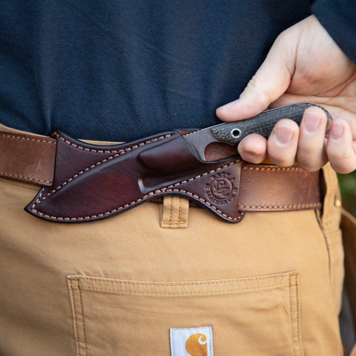 M1 Caper Knife & Leather Scout Sheath – Lazy 3 Leather Co. – Lazy 3 ...