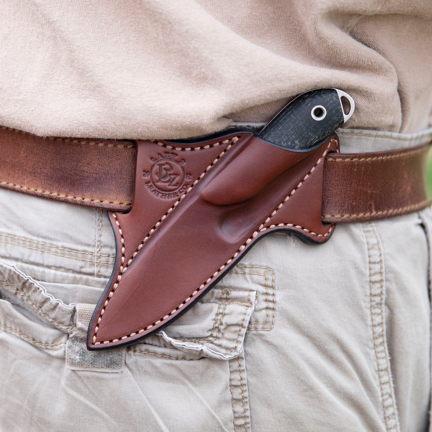 M1 Caper 55 Scout Carry Knife and Sheath – Lazy 3 Leather Company