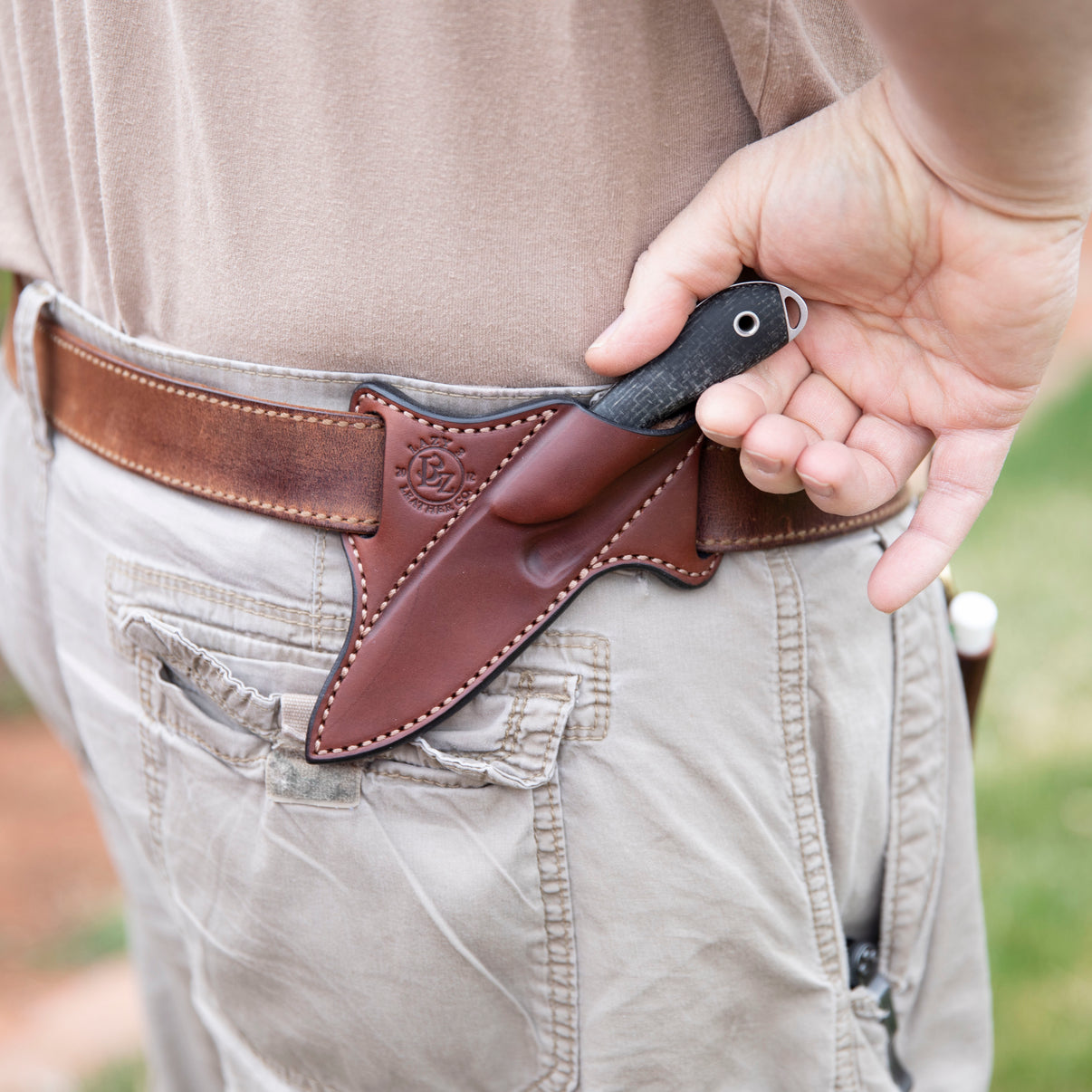 M1 Caper 55 Scout Carry Knife and Sheath – Lazy 3 Leather Company
