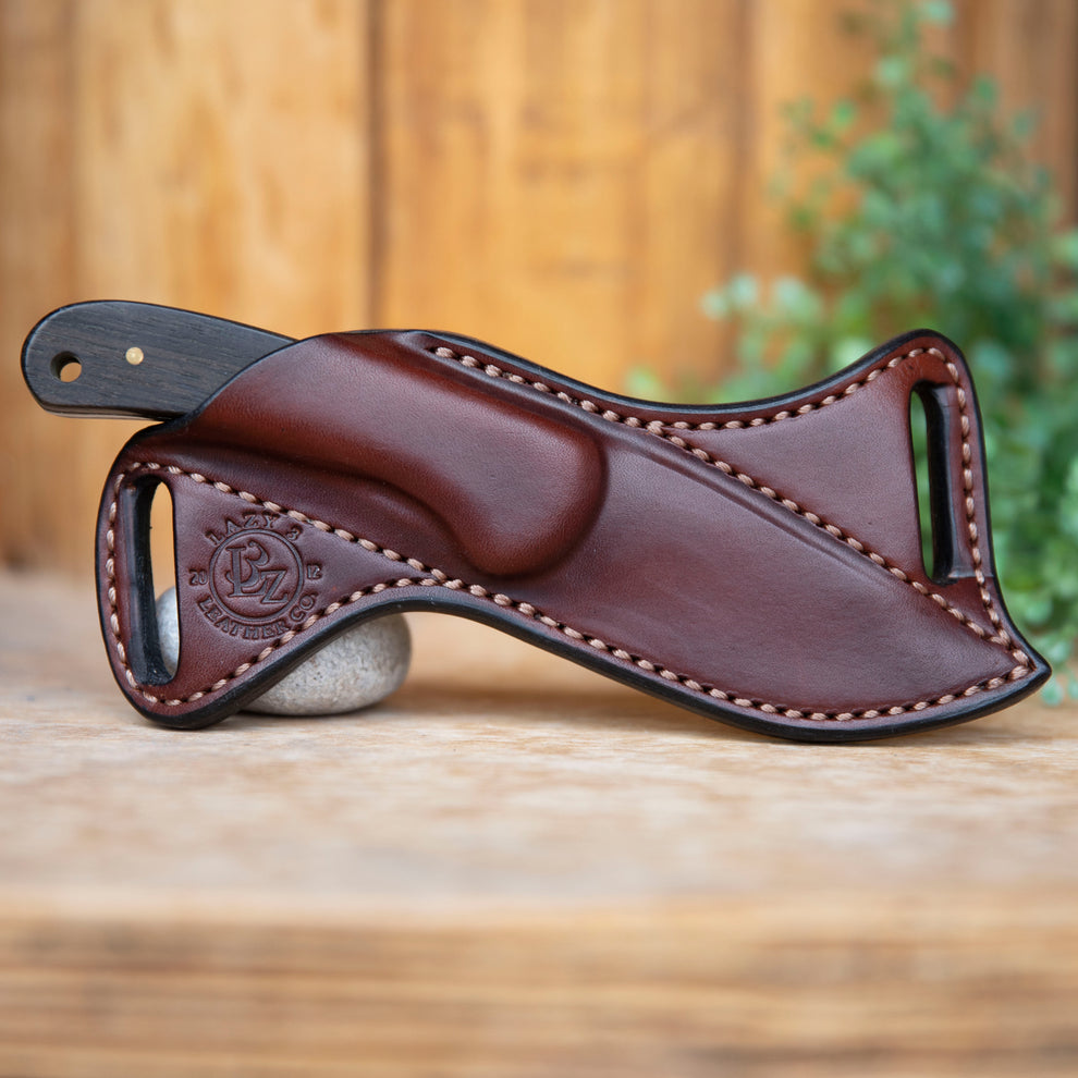 Buck 113 with Brown Leather Scout Carry Sheath – Horizontal EDC Setup ...