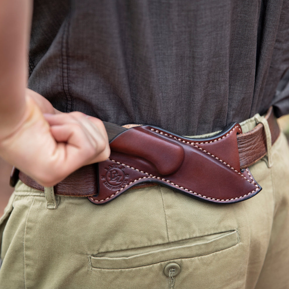 Buck 113 with Brown Leather Scout Carry Sheath – Horizontal EDC Setup ...