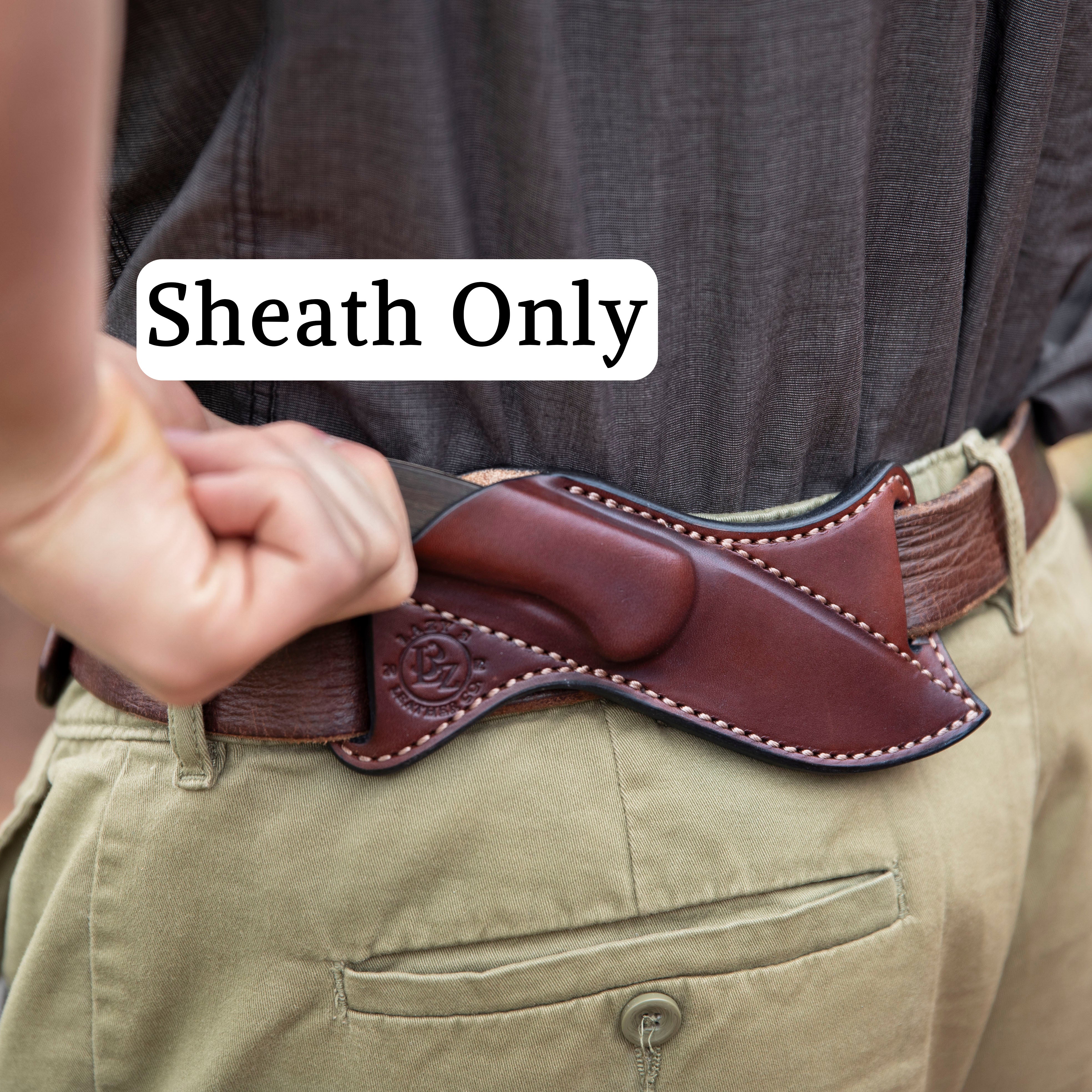 Buck 113 Leather Sheath – Handmade Scout Carry – Sheath Only – Lazy 3 ...