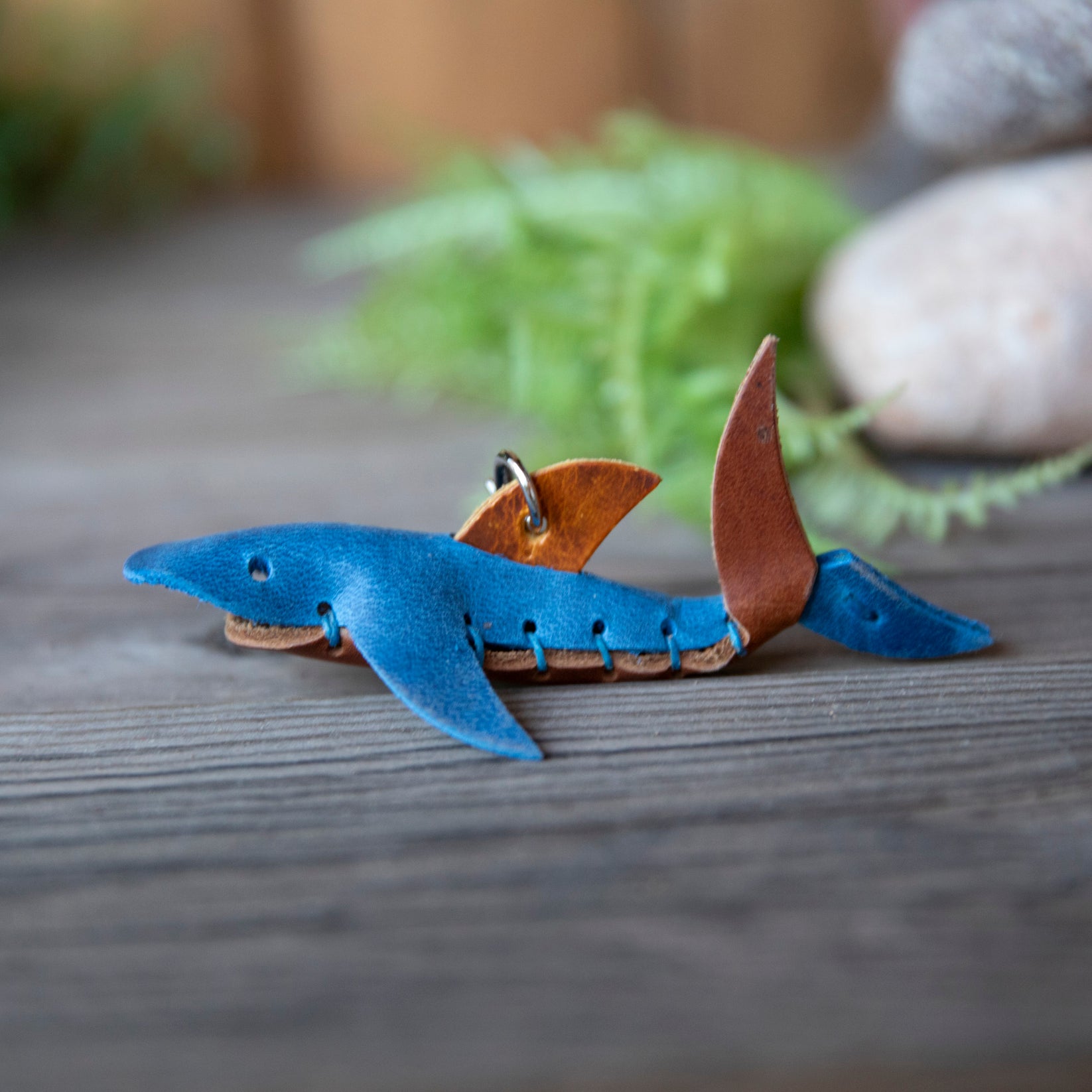 Leather Animal Shark Keychains – Lazy 3 Leather Company