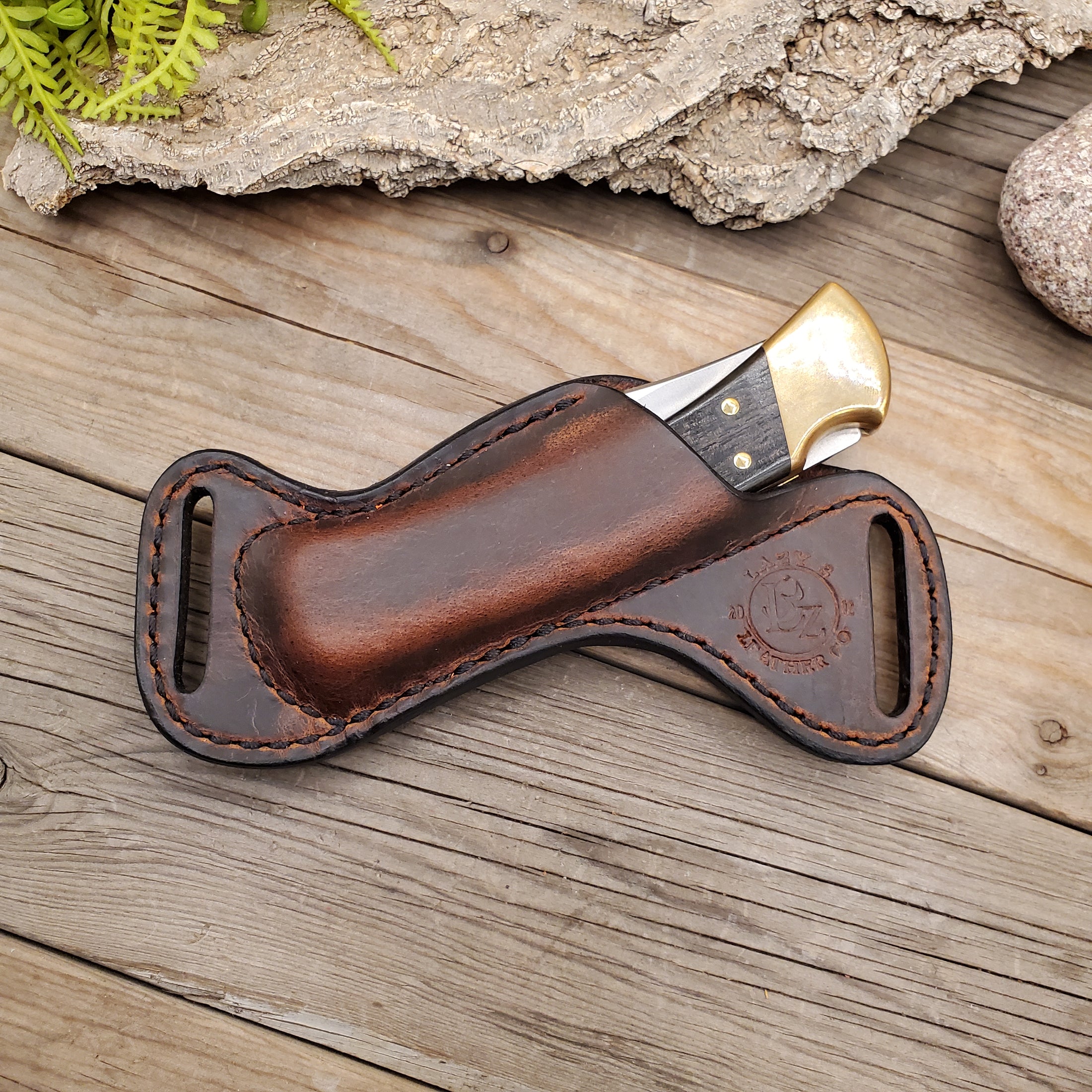 Buck 110 Bishop Scout Carry Leather Sheath | Horizontal Carry – Lazy 3 ...