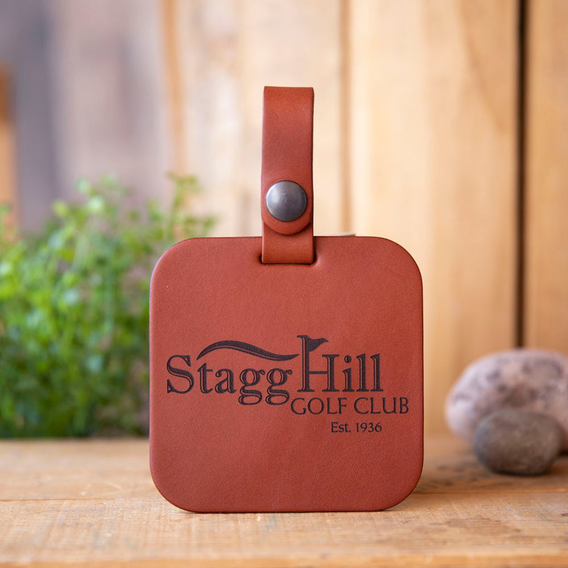 No.44 | Leather Golf Bag Tag – Lazy 3 Leather Company